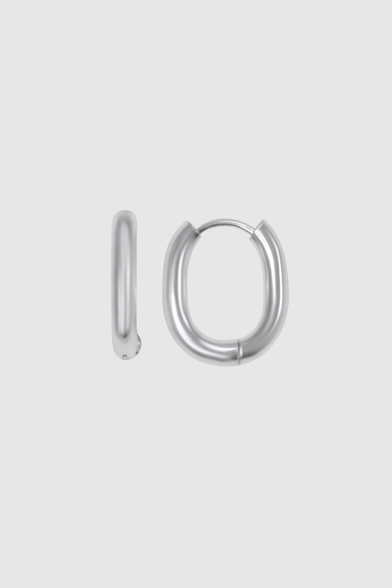 Mae Squared Hoops Silver – SÓMAS STUDIO